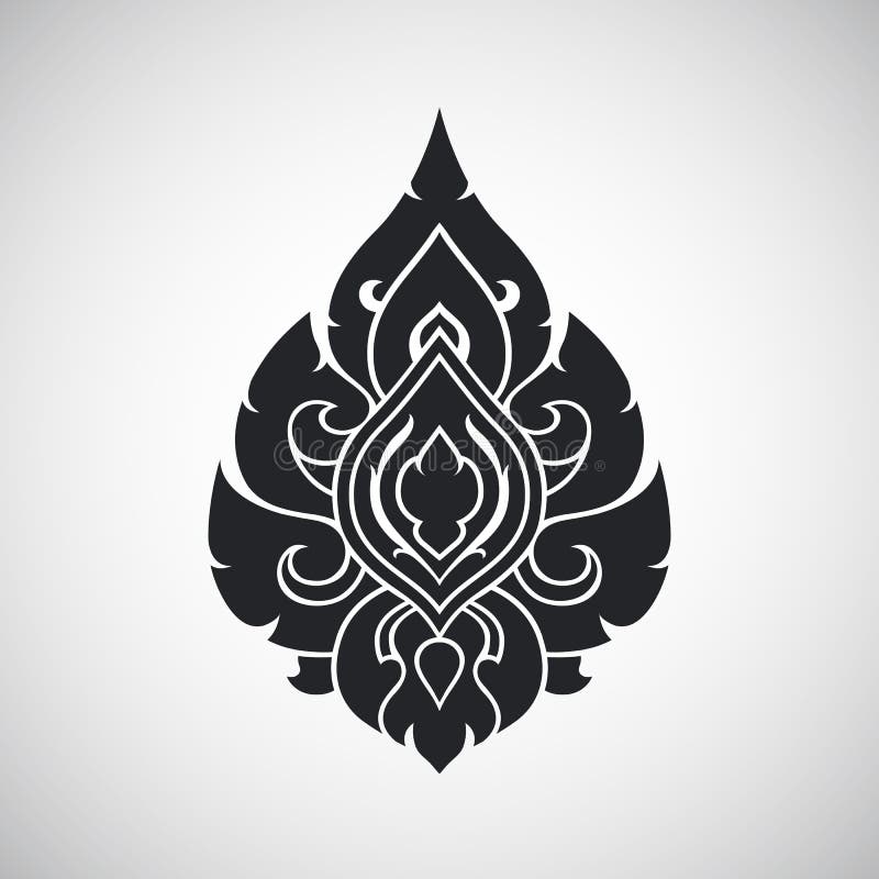 Thai Arts Ancient Decorative Element, Vector Stock Vector ...