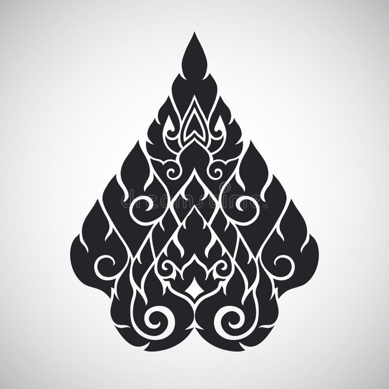 Thai Arts Ancient Decorative Element, Vector Stock Vector ...