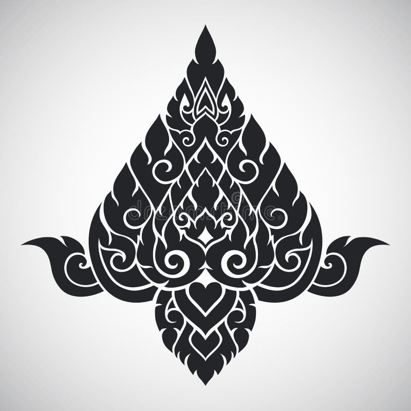 Thai Arts Ancient Decorative Element, Vector Stock Vector ...