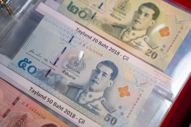 50 Thai Baht Banknote at the Flea Market. Editorial Photo - Image of ...