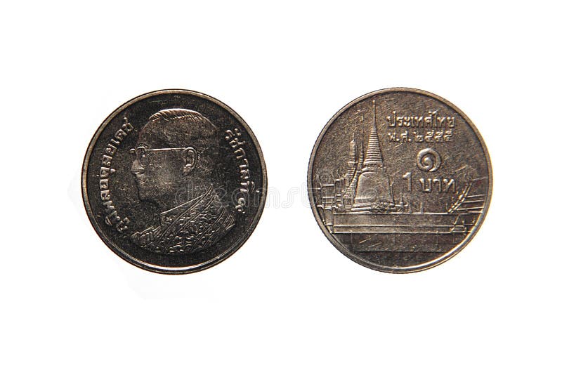 512 Thai One Baht Coin Stock Photos - Free & Royalty-Free Stock Photos ...