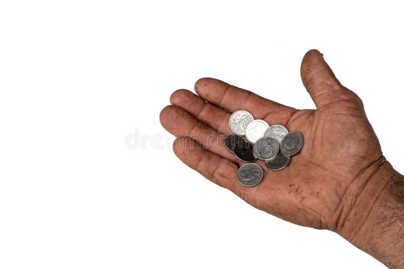 Hand of a Poor, Old Man in Africa Stock Image - Image of crop, close ...