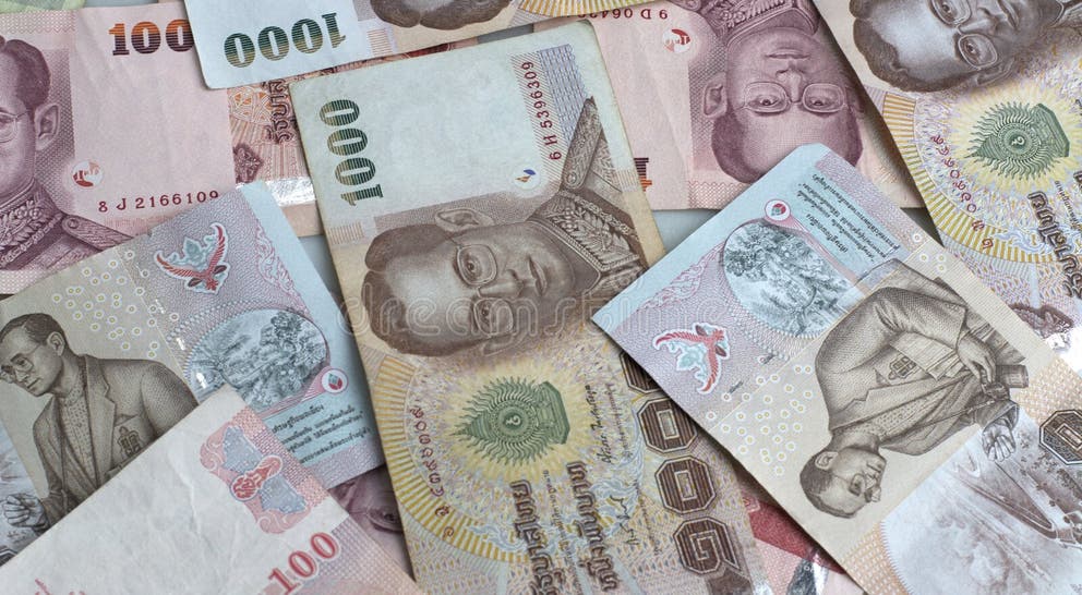 Thai Baht currency stock photo. Image of wealth, finance - 39555432