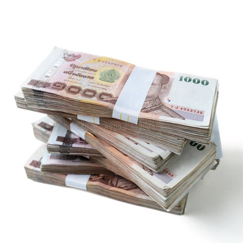 Banknotes Stacked One after the Other Stock Image - Image of business ...