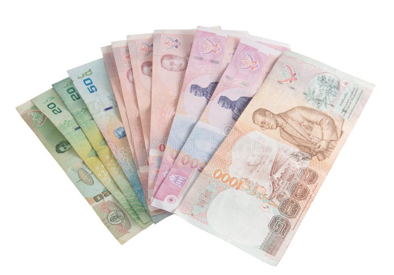 Thai banknotes stock image. Image of paper, background - 43123969