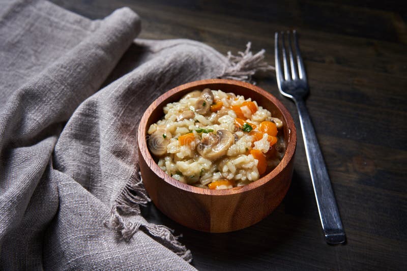 Thai Boiled and Fried Rice with Herbs and Veggies Stock Photo - Image ...