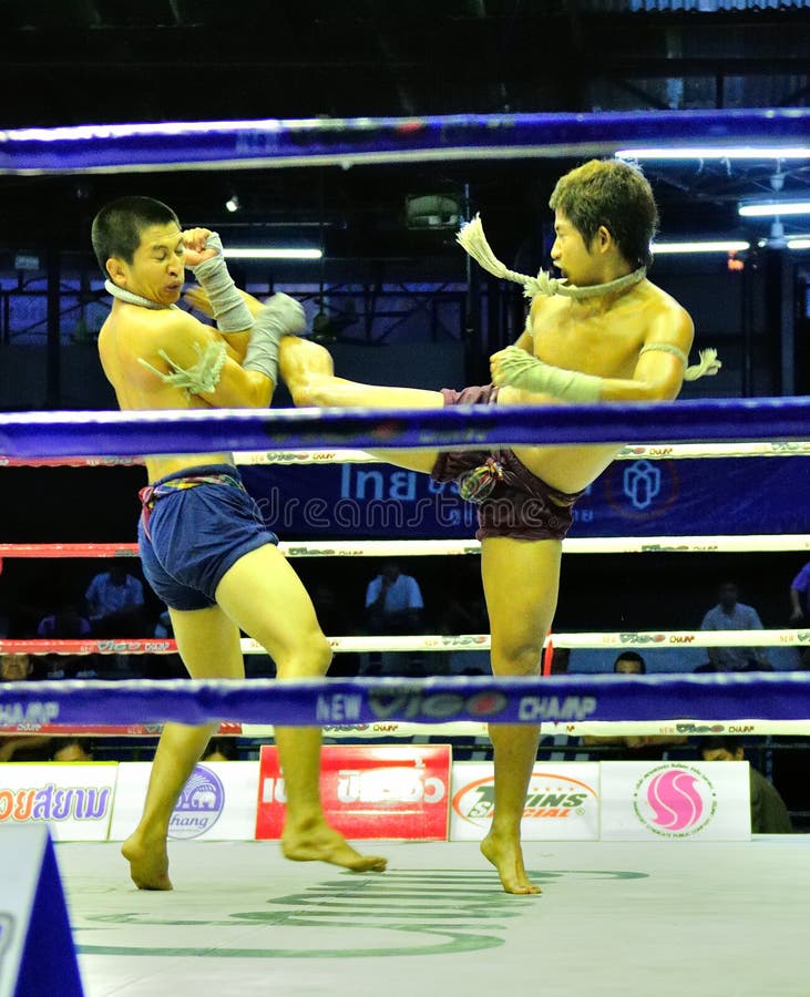 Thai Boxing editorial stock image. Image of disciplines - 25377569