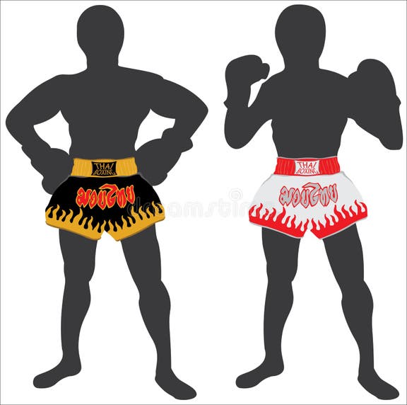 Common Thai Boxing Shorts Stock Illustrations – 2 Common Thai Boxing ...
