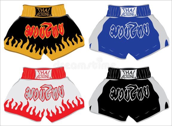Common Thai Boxing Shorts Stock Illustrations – 3 Common Thai Boxing ...