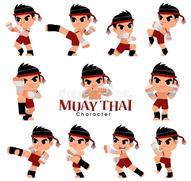 Cartoon Thai Boxing Stock Illustrations – 600 Cartoon Thai Boxing Stock ...