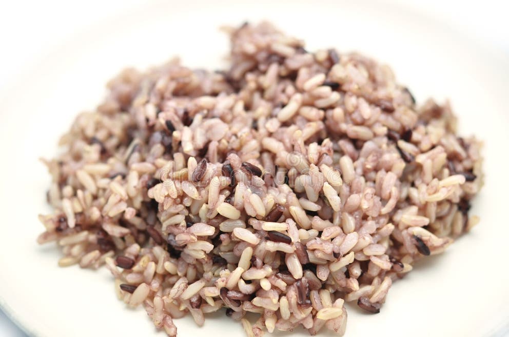 Thai brown rice. stock image. Image of dish, diet, cooked - 39161765