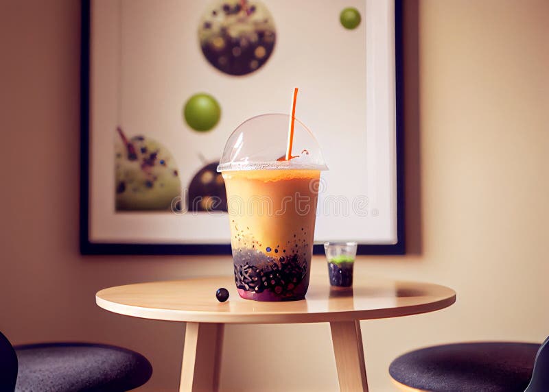 Thai Buble Tea in Thailand, AI Generated Stock Illustration ...