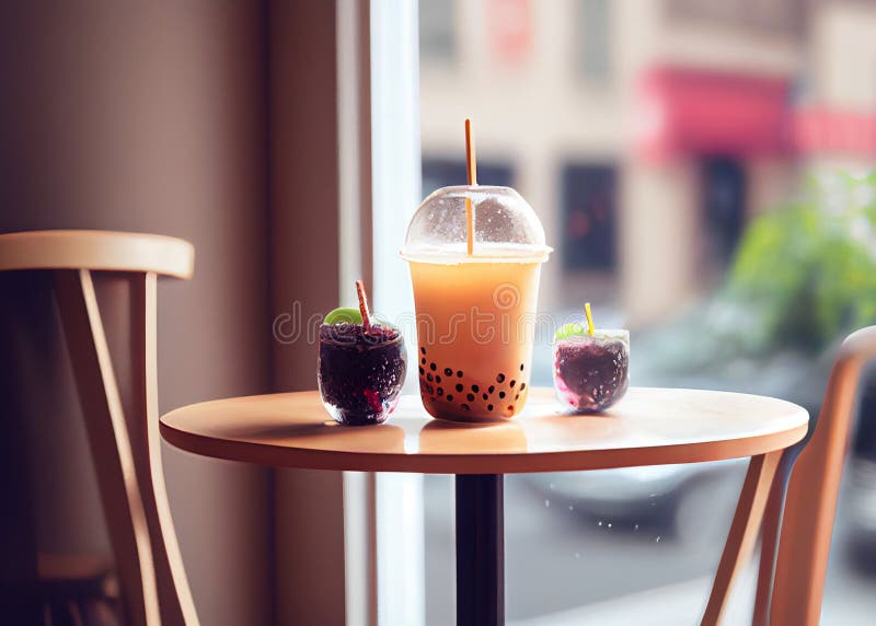 Thai Buble Tea in Thailand, AI Generated Stock Illustration ...