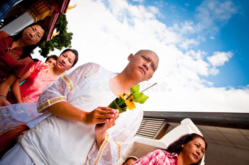 Thai Buddhist Ordination Ceremony Editorial Photo - Image of people ...