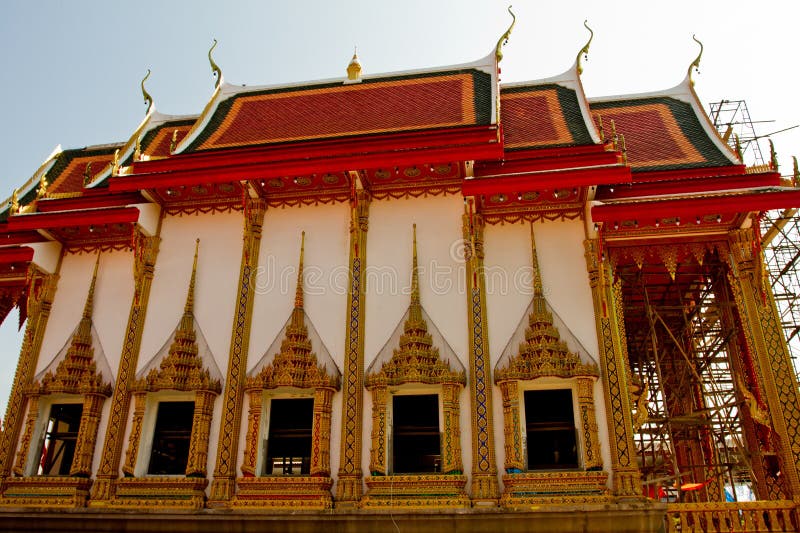 Thai Buddhist Temple from the Side in Sukhotai, Thailand Editorial ...