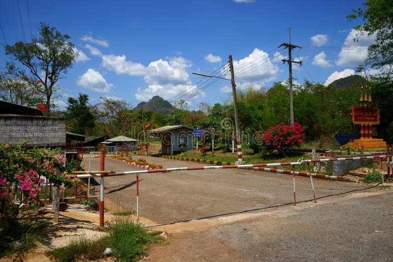 Thai-burmese border stock image. Image of burma, pass - 14276431
