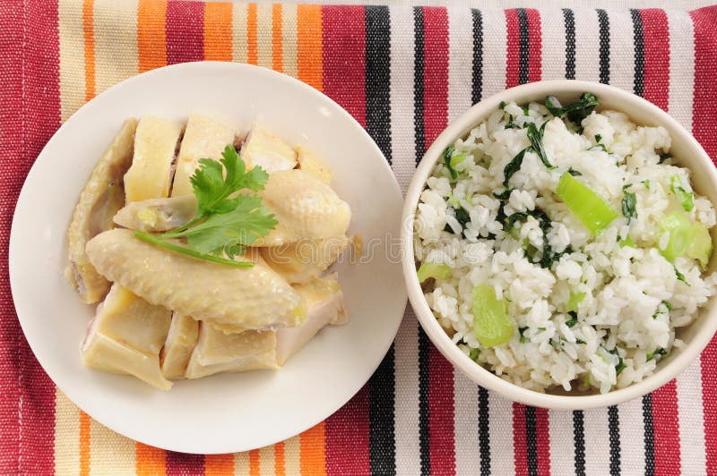 Thai Chicken and rice stock image. Image of cuisine, lunch - 67344479