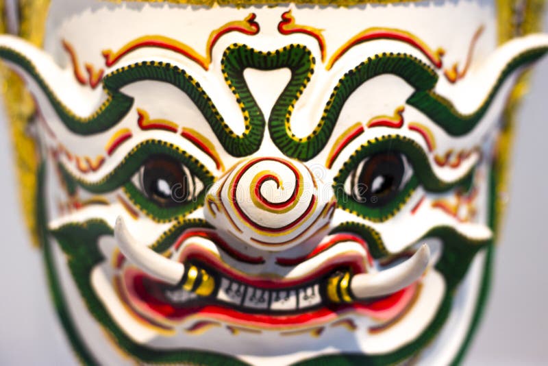 Thai classical mask stock image. Image of ancient, mask - 100164391
