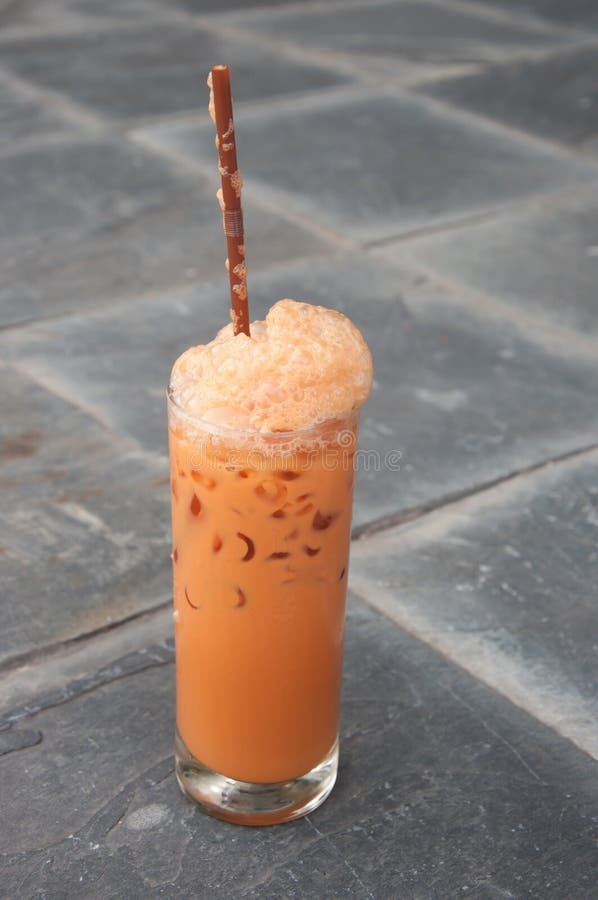 Thai cold tea stock photo. Image of drink, chill, delicious - 24196744