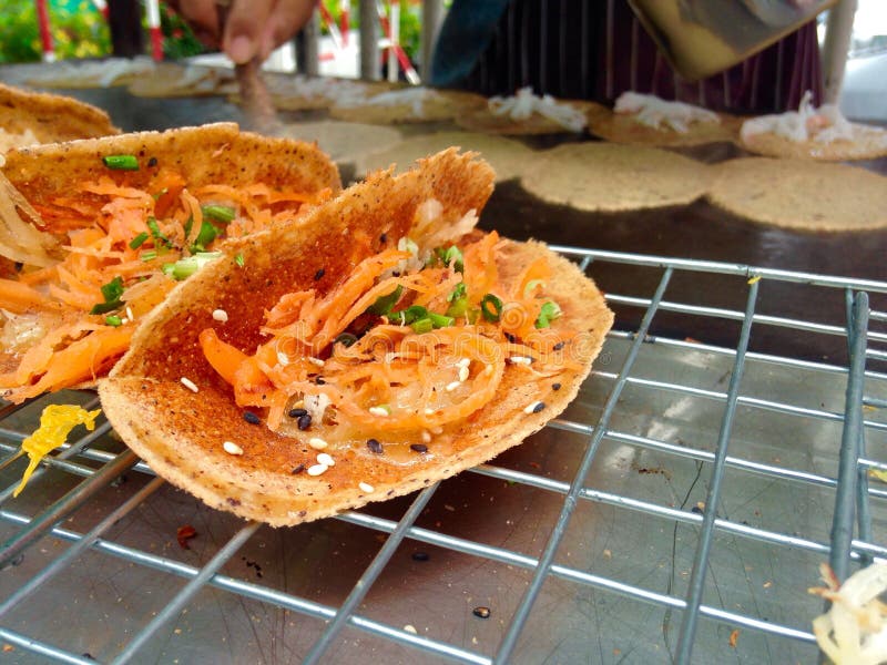 Thai crispy pancake stock photo. Image of crispy, fresh - 45857784