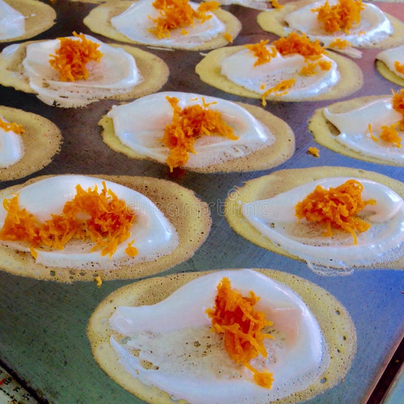 Thai crispy pancake stock image. Image of sweet, retro - 53563677