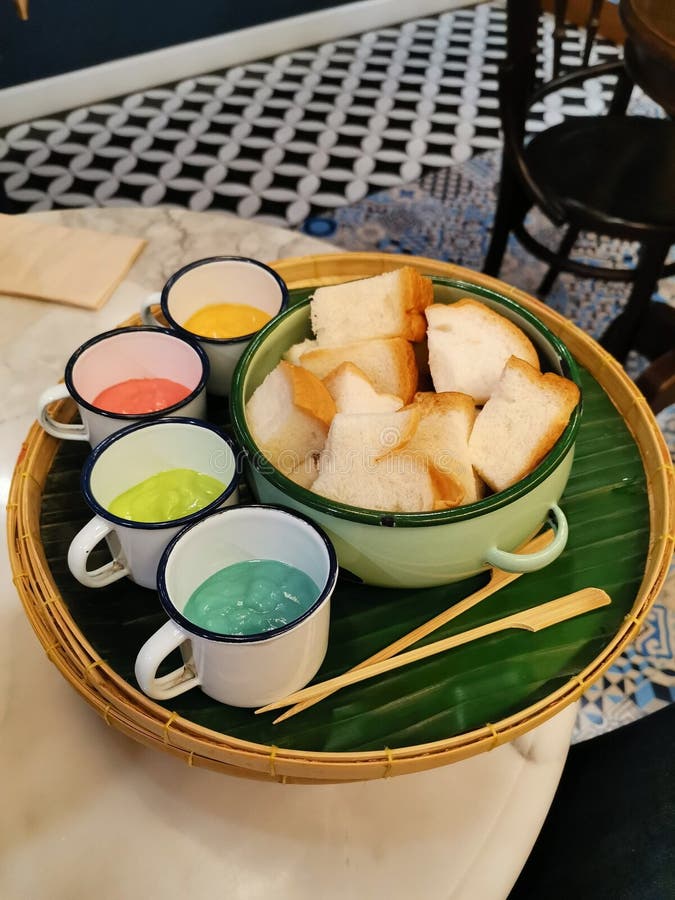 Thai Custard Bread stock photo. Image of dessert, custard - 164725008