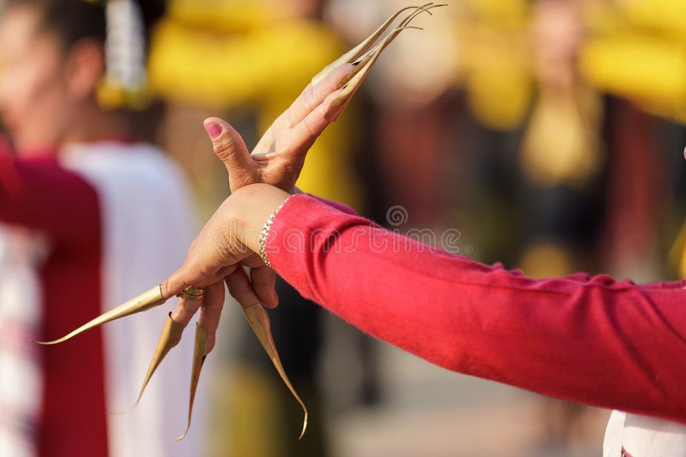 Thai dancer gesture stock image. Image of thailand, elegance - 19561763