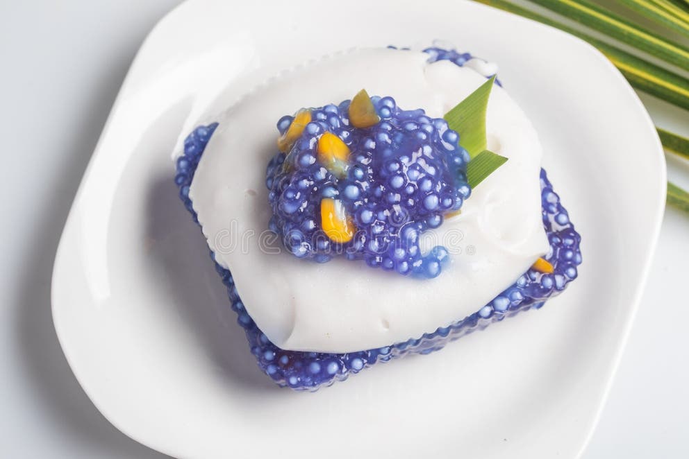 Thai Dessert Corn Tapioca Sago with Coconut Stock Image - Image of ...