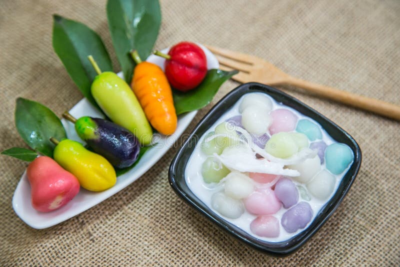 Thai dessert stock image. Image of beautiful, healthy - 63632847