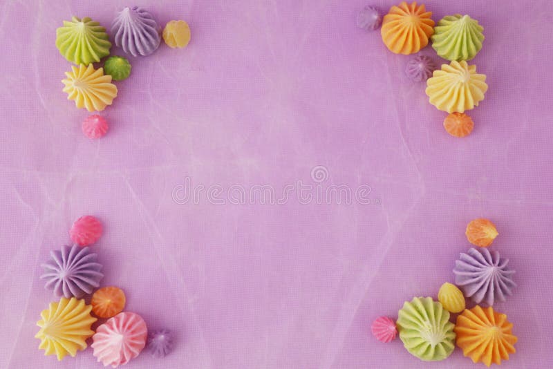 Thai Desserts are Empty in Square Frame Stock Photo - Image of handmade ...