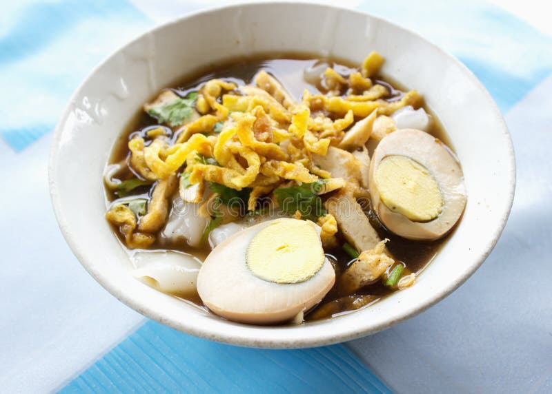 Thai eggs Noodle stock image. Image of meat, healthy - 31646121