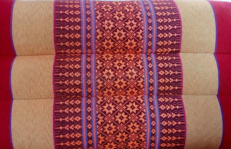 Thai Fabric Pattern Abstract, Thai Flower Pattern Design Stock Photo ...