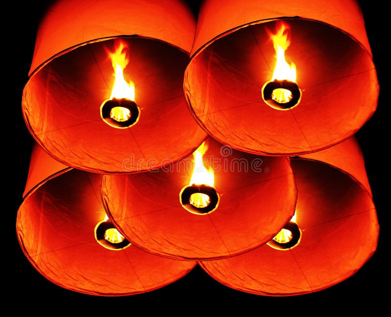 Thai fire balloon stock image. Image of newyears, beatiful - 22781987