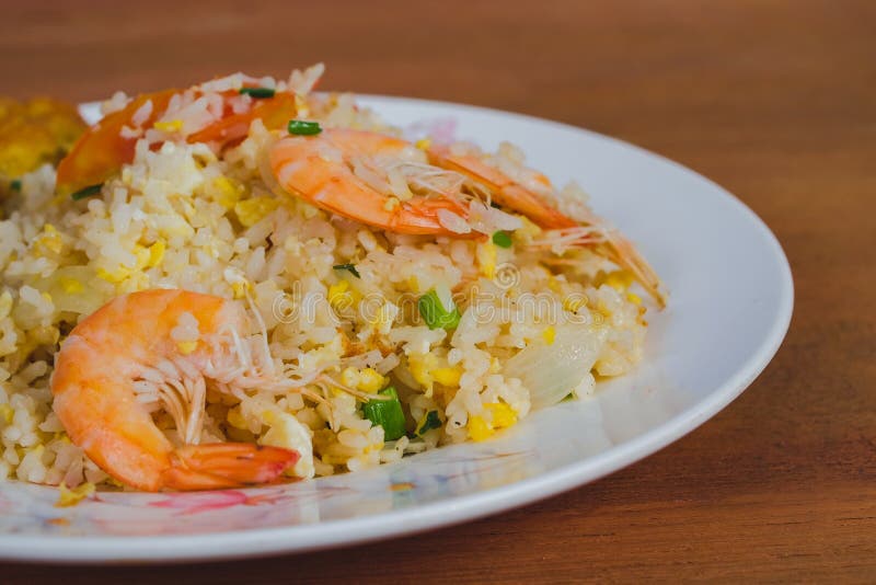 Thai Fired Rice Traditional Food ,street Stock Image - Image of fired ...
