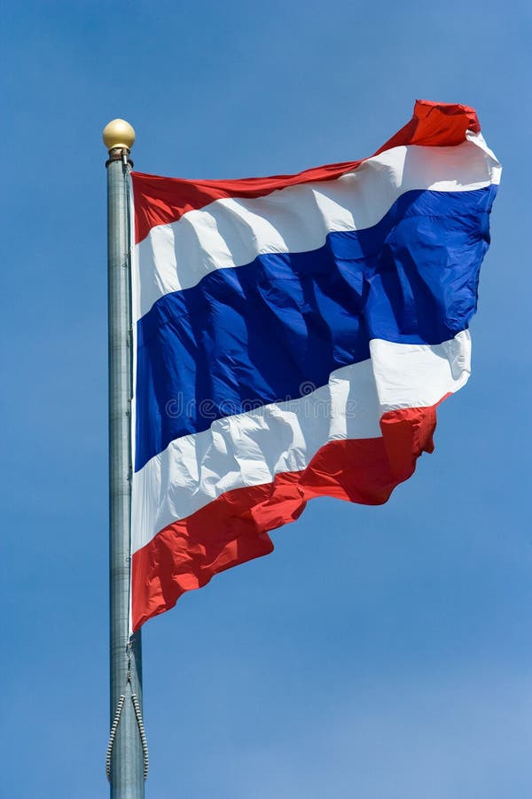 Thai flag stock image. Image of waves, patriotism, asian - 3572501