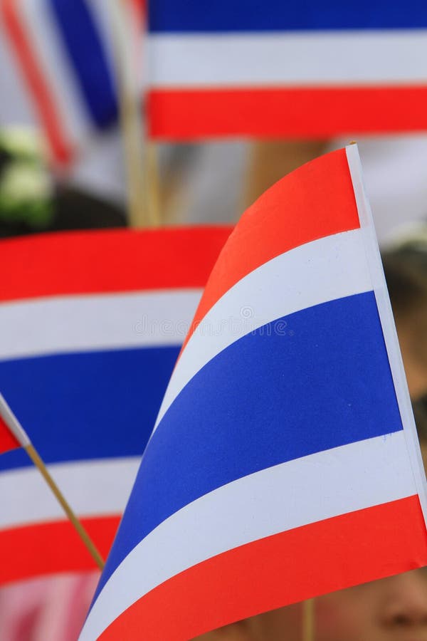 Thai flag paper stock photo. Image of asia, tourism, paper - 21152114