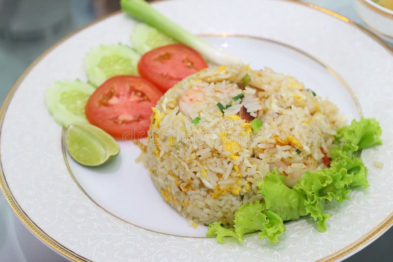 Thai Food, American Fried Rice Stock Image - Image of gourmet, chicken ...