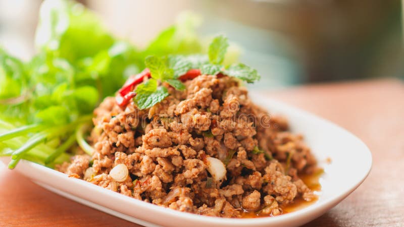 Thai food stock photo. Image of minced, oriental, dinner - 46895334