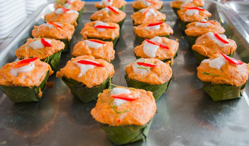 Thai food Hoh Mok Pla stock image. Image of asia, sauce - 26822829