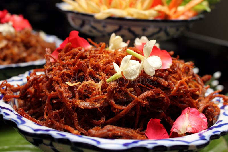 Thai Food Put on the Table for Dinner. Stock Image - Image of thai ...
