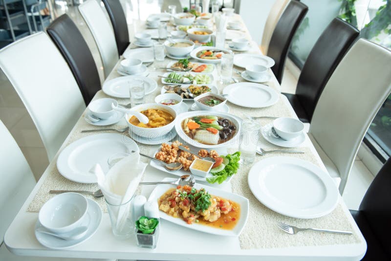 Thai Food Ready To Eat Put on the Table Stock Image - Image of meat ...