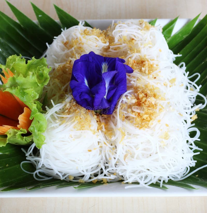 Thai food , rice noodle stock image. Image of phuket - 26578161