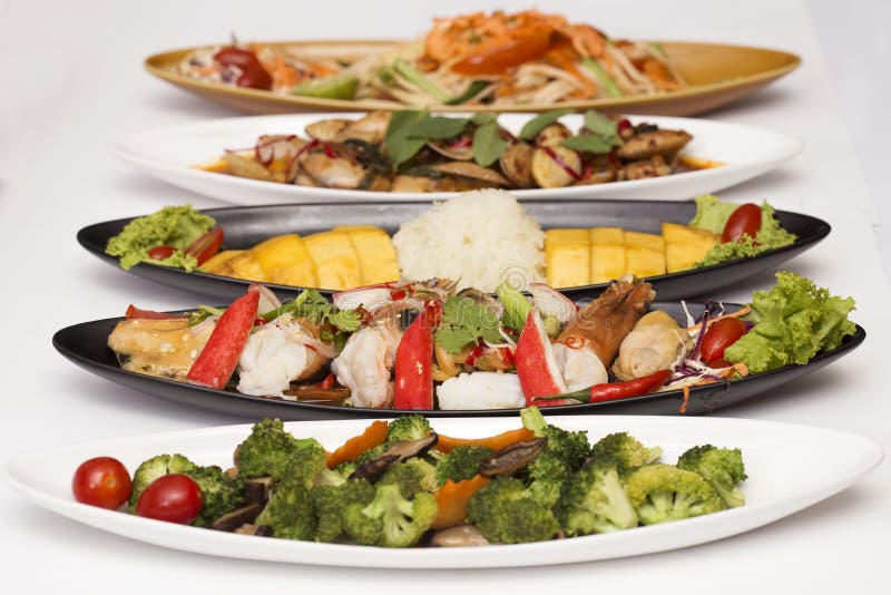 Thai Food set stock image. Image of diet, asia, dish - 45583137