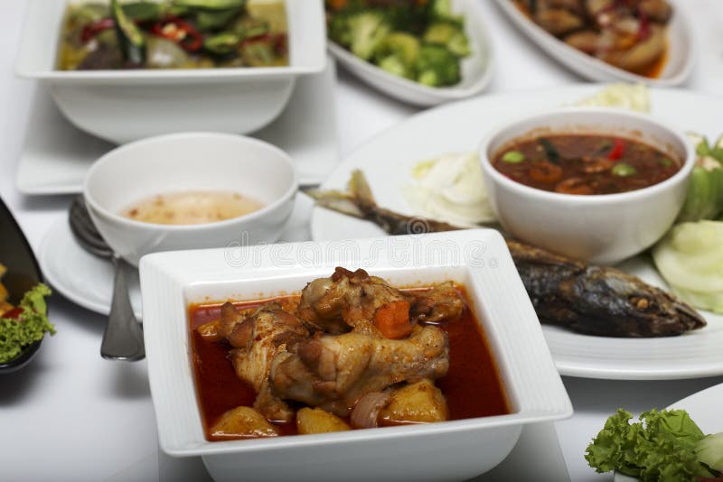 Thai Food set stock image. Image of nutrition, pepper - 47088455