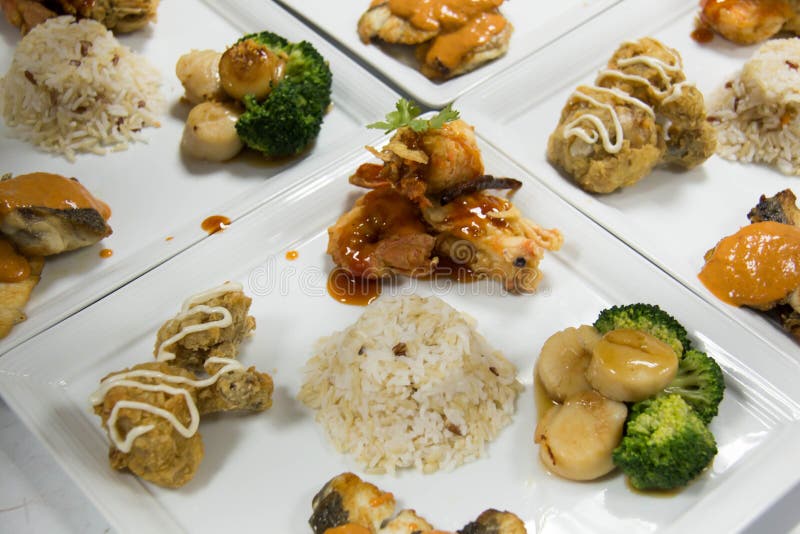 Thai food set for a party stock photo. Image of sauce - 90342268