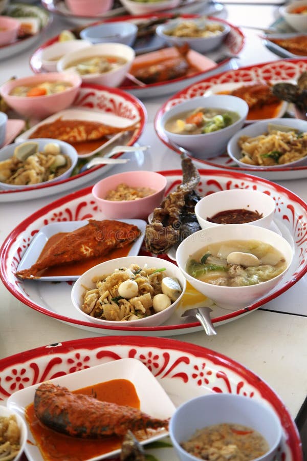 Set of Thai food menu stock photo. Image of asian, prawn - 34681892