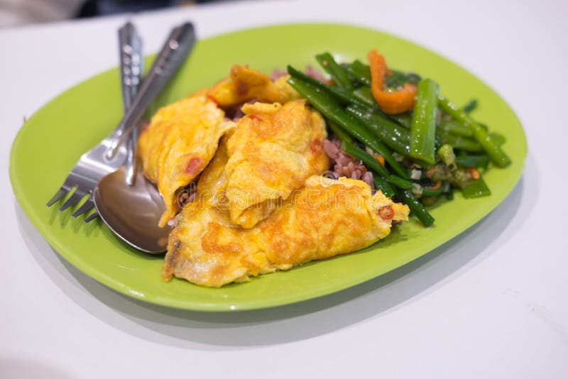 Thai food on steam rice stock image. Image of asian, pork - 70588099