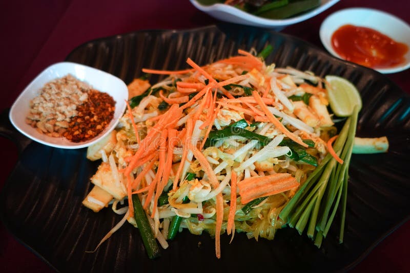 Thai foods on the table. stock photo. Image of lunch - 129975432