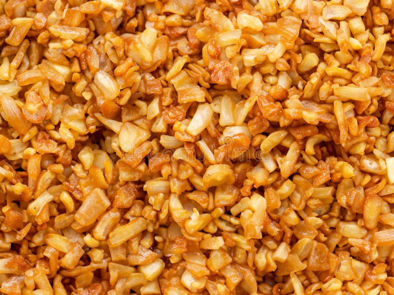 Thai Fried Garlic for Cooking Stock Photo - Image of traditional ...