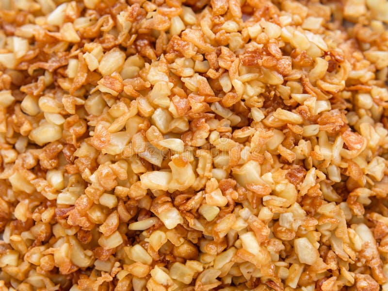 Thai Fried Garlic for Cooking Stock Photo - Image of nutrition, tasty ...